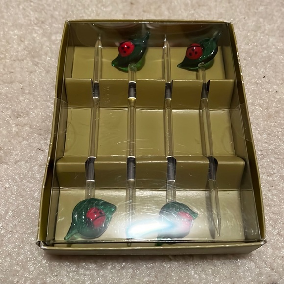 Pier 1 | Dining | Nwt Lady Bug Cocktail Stirs | Poshmark